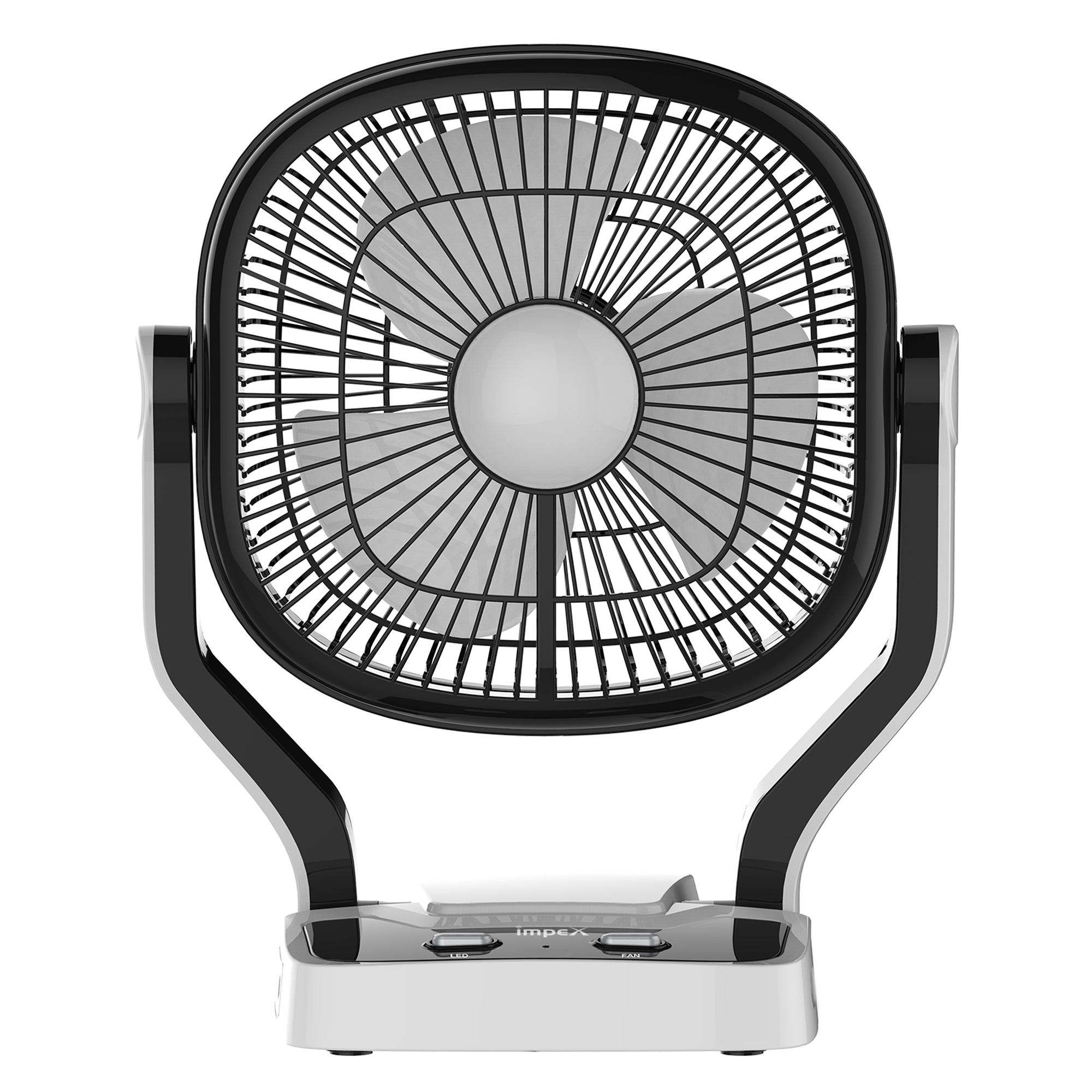 Buy Impex Solar Rechargeable Fan (BREEZE D1) with LED Light Dual Speed ...