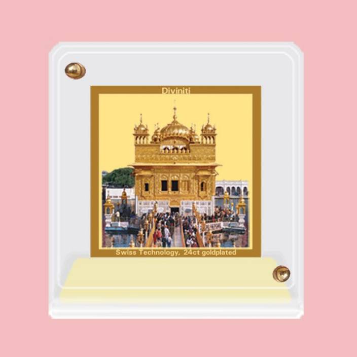 Buy 24ct Gold Encased Golden Temple Car Dashboard Frame By Diviniti ...