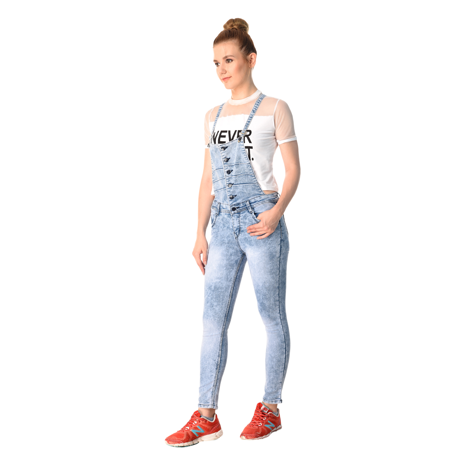 Buy Essence Light Blue Color Dungarees For Girls Online @ ₹999 from ...