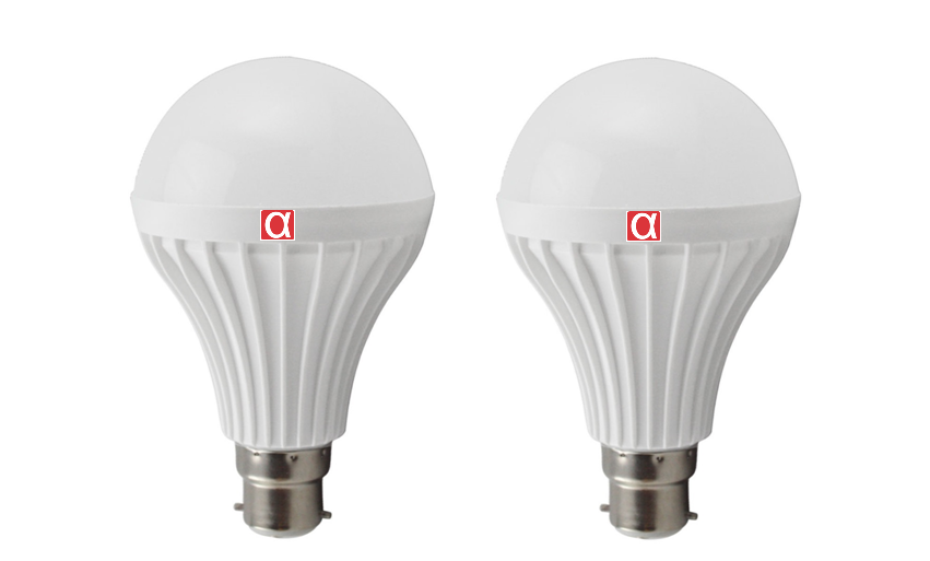 Buy Alpha 12 Watt Pack of 2 Led Bulb with One Year Replacement Warranty ...