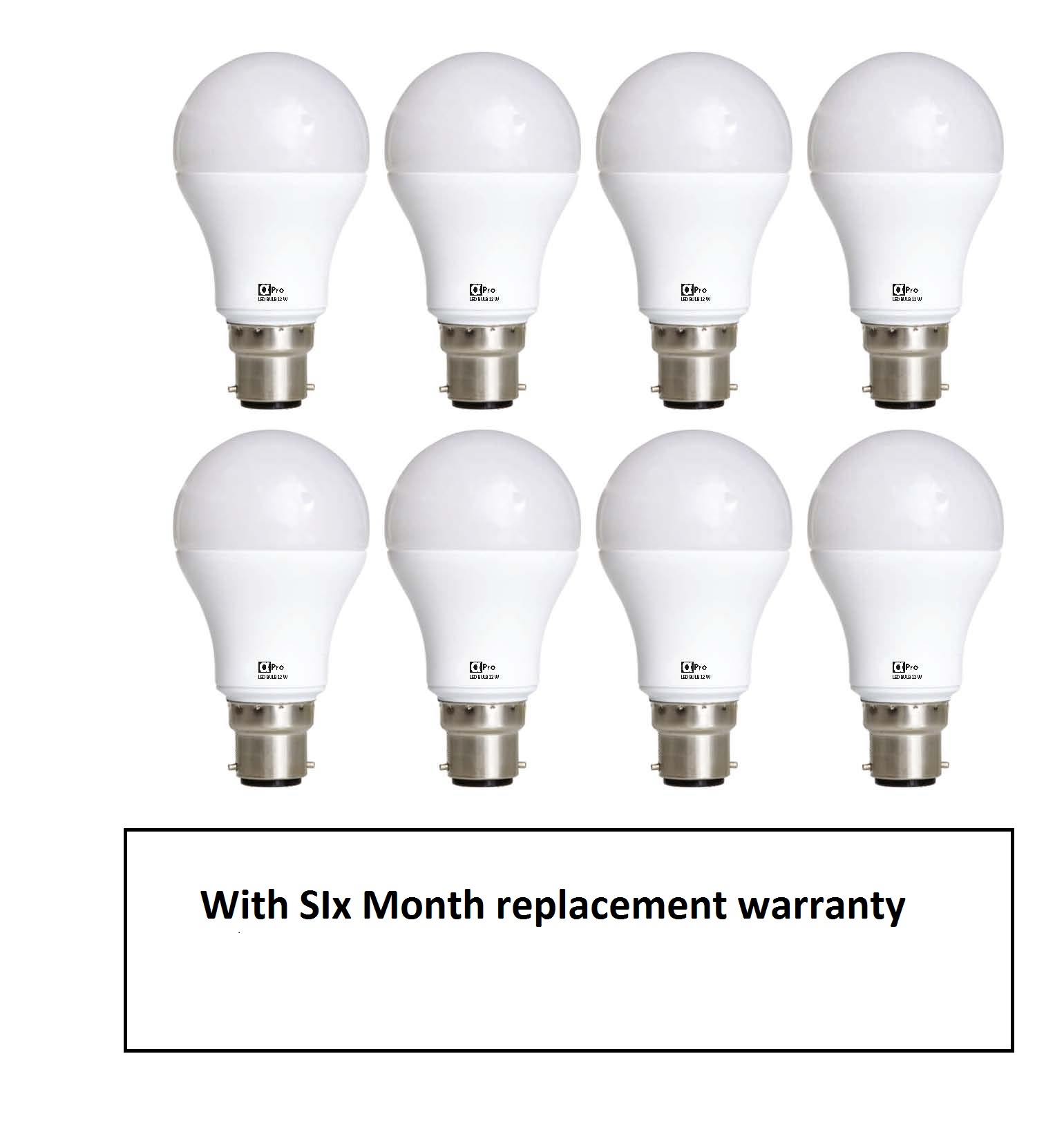Buy Alpha Pro B22 12 Watt LED Bulb Pack Of 8 (Warranty 6 Months) Online ...