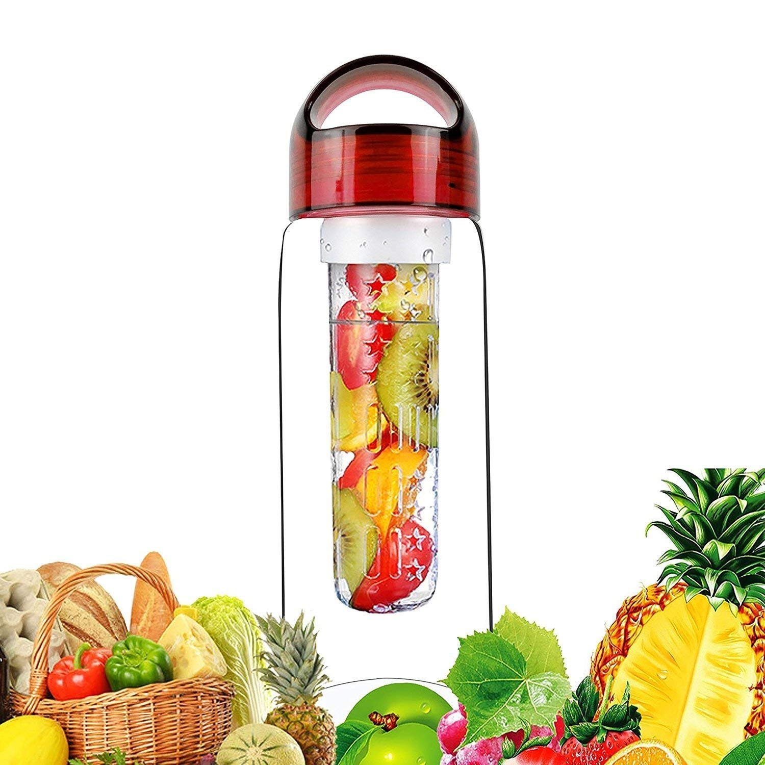Buy New Turn 700ML Fruit Infuser Detox BPA Free Tritan Water Bottle ...