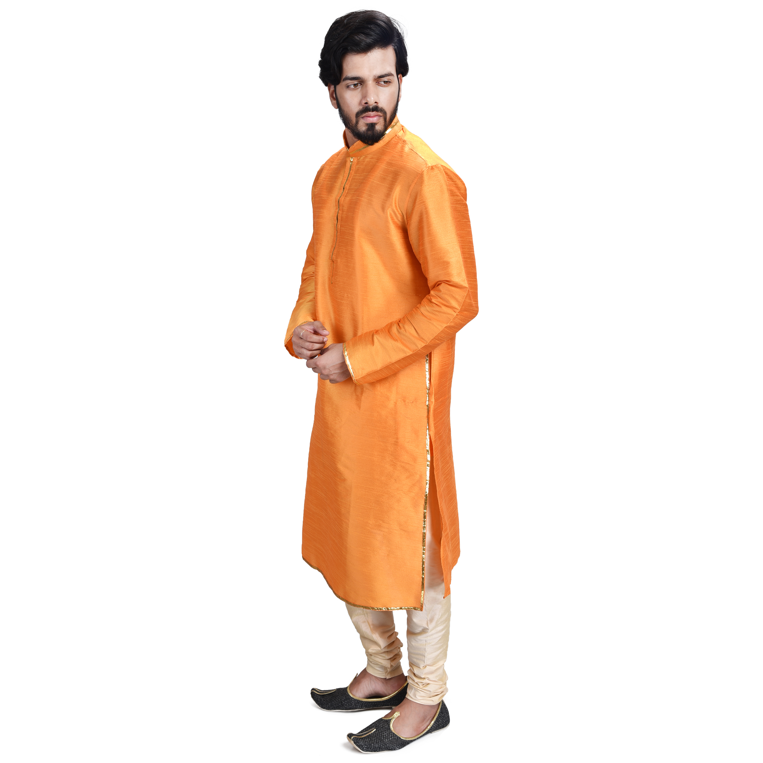 Buy Orange / Kesariya colour Kurta Online @ ₹1275 from ShopClues