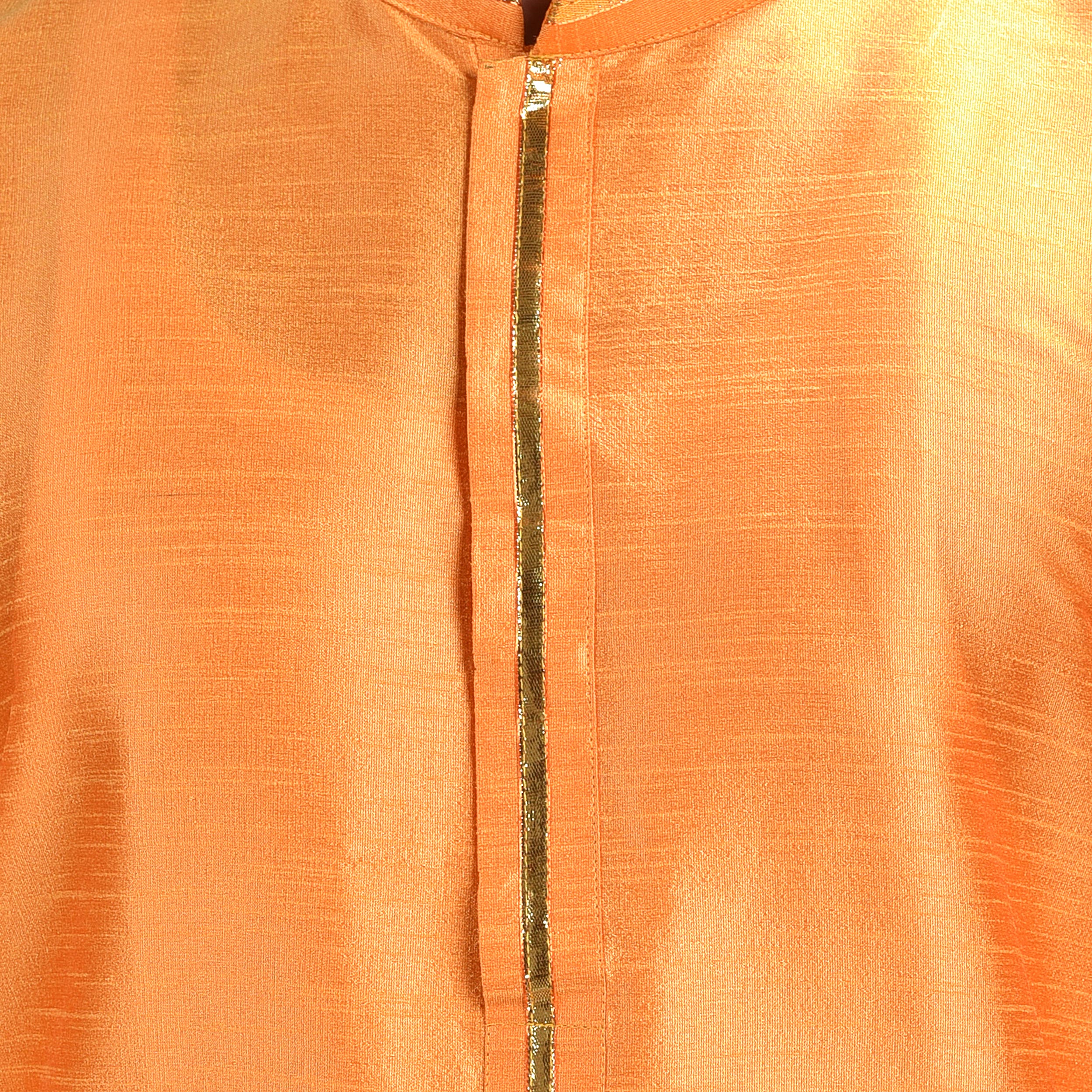 Buy Orange / Kesariya colour Kurta Online @ ₹1275 from ShopClues