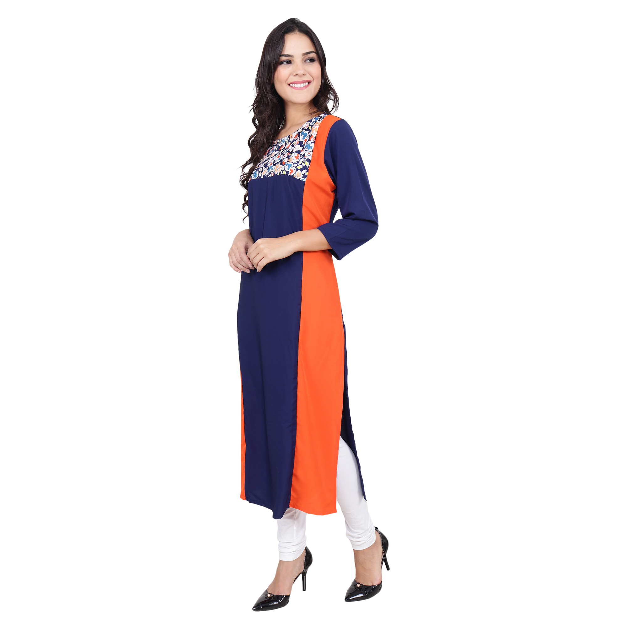 Buy Fabster Women's smart fit straight multi Colour Kurti Online @ ₹329 ...