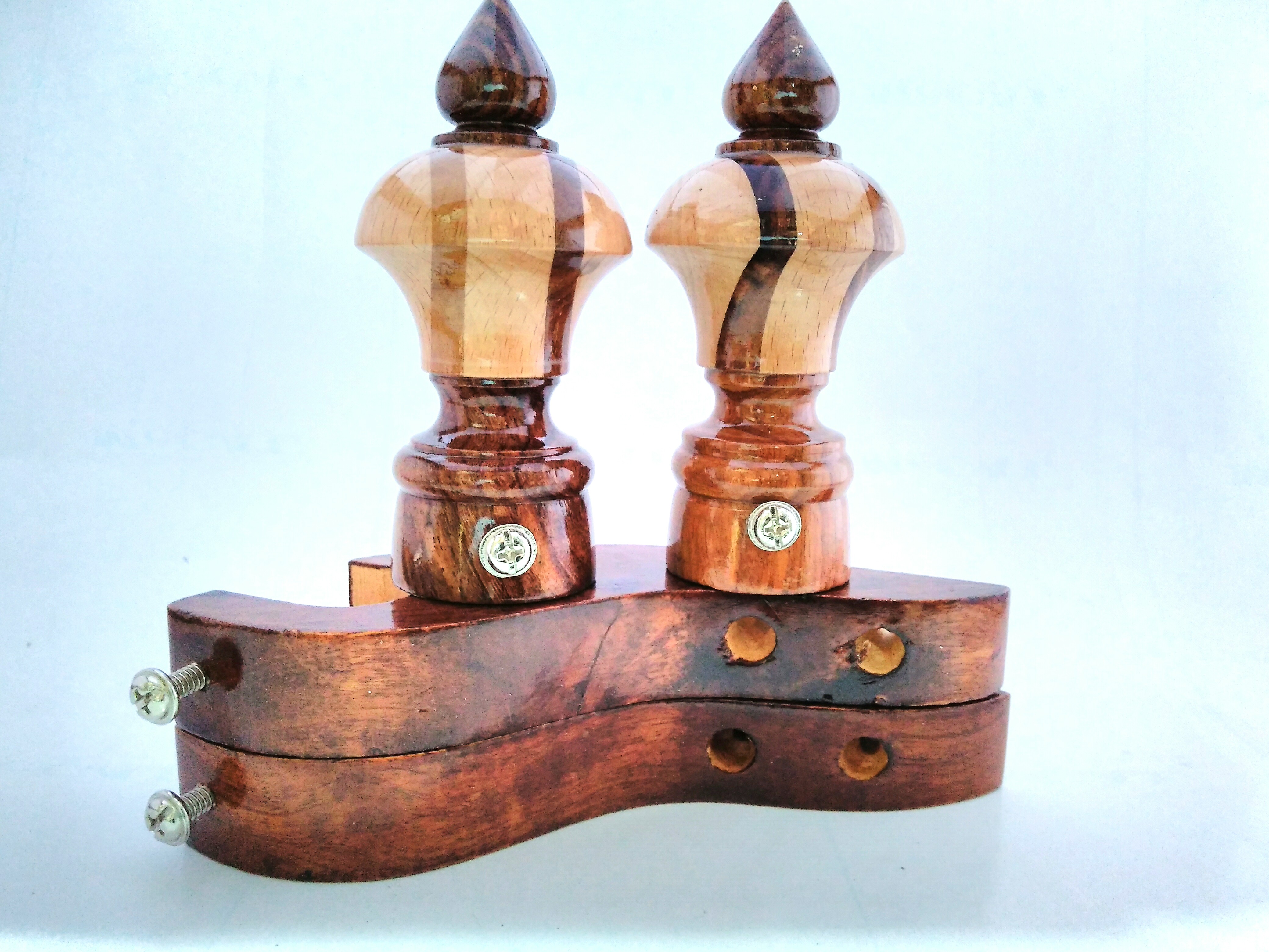 Buy NT Brown, Maroon Rod Rail Bracket, Curtain Knobs (Pack of 4 piece ...