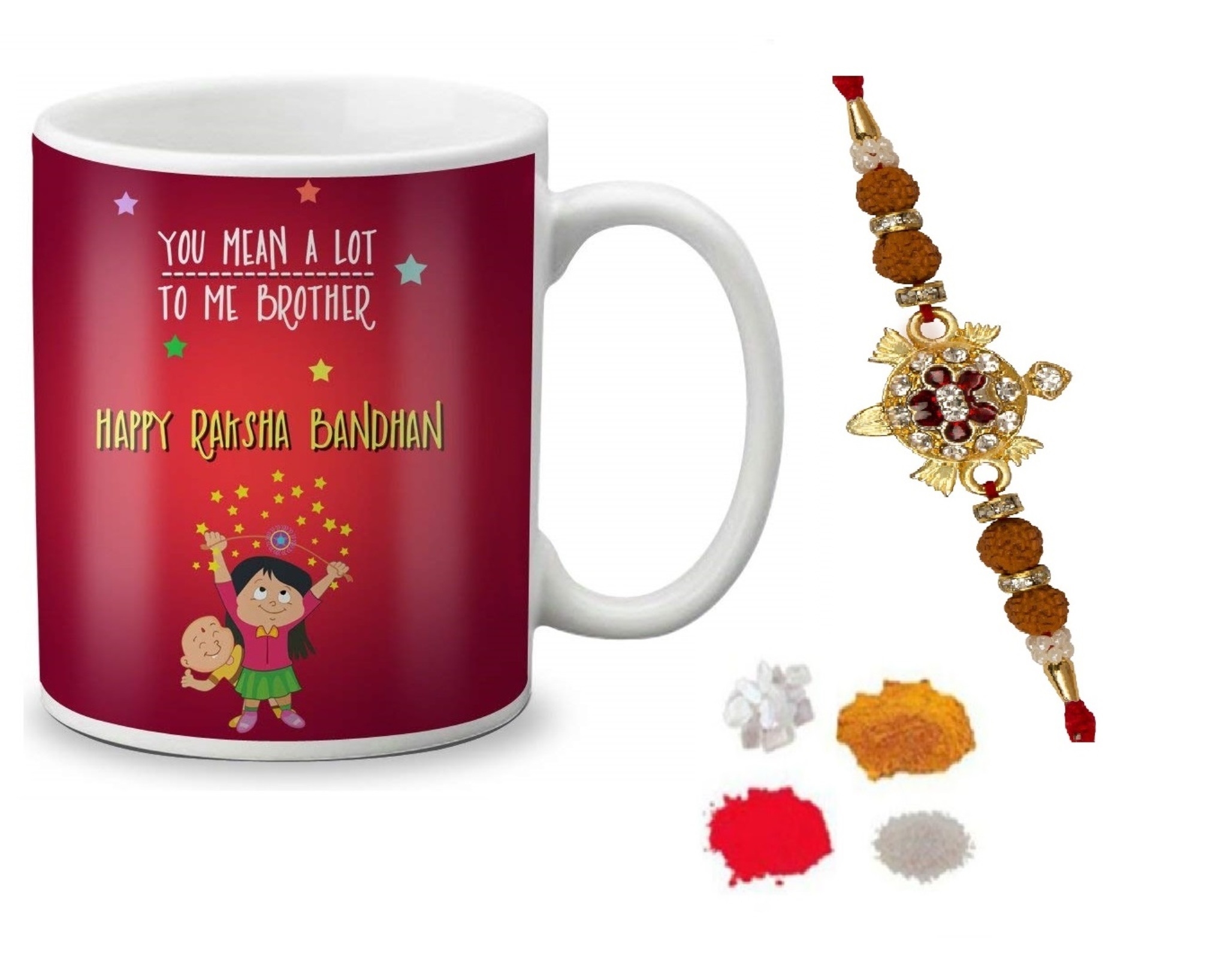 Buy LOF Exculsive Raksha Sutra Hand Made With Tortle , White American ...