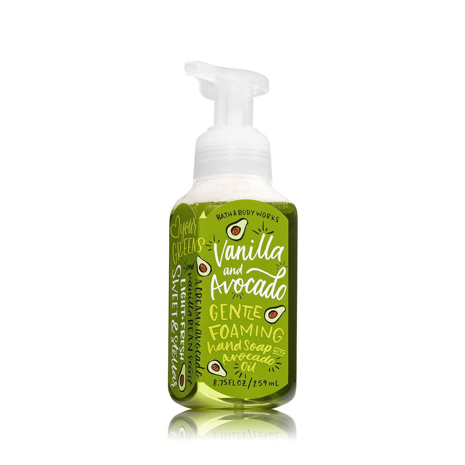 Buy Bath & Body Works Gentle Foaming Hand Soap, Vanilla and Avocado ...