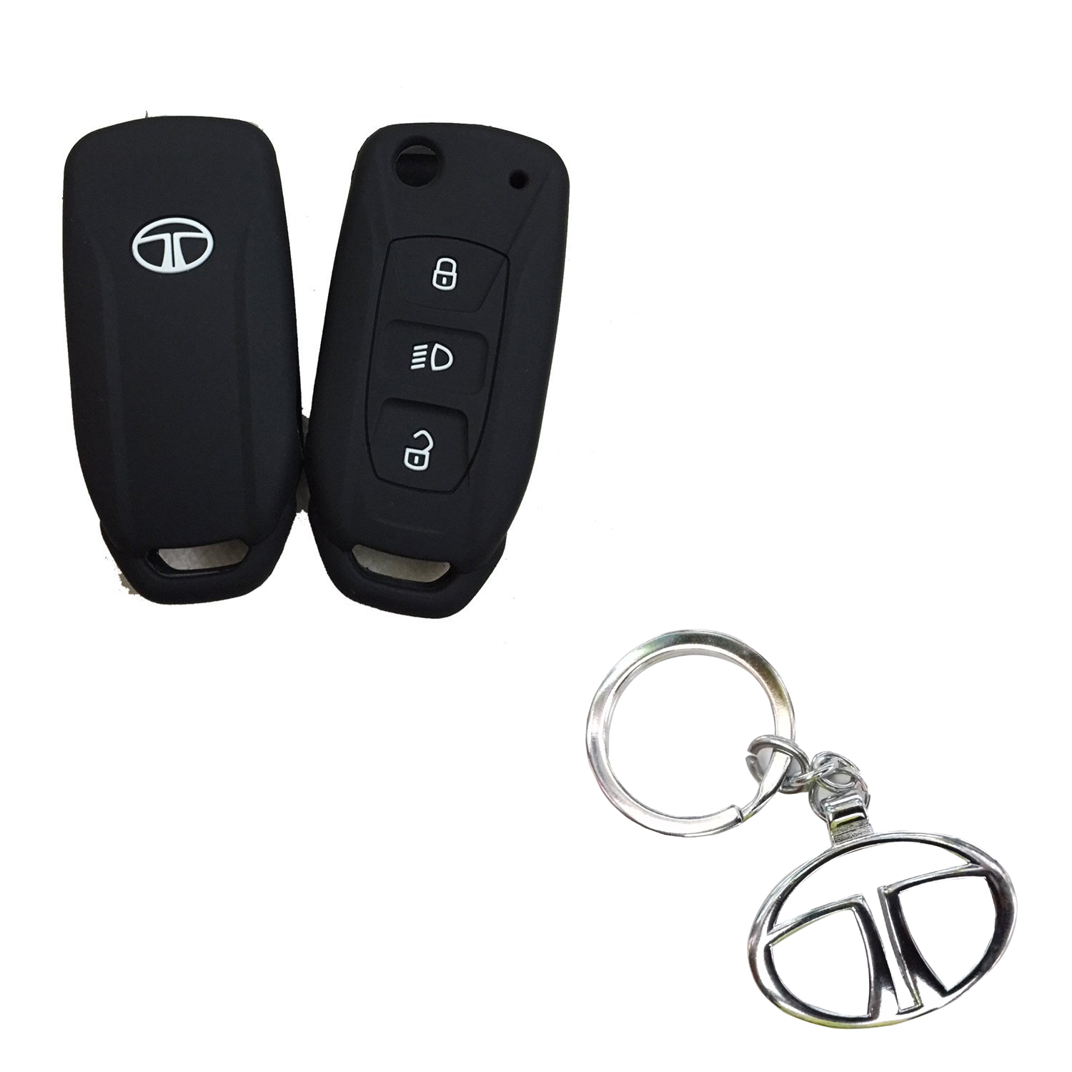 Buy Cooolhim Silicone Flip Key Cover For Tata Safari Storme / Zest ...