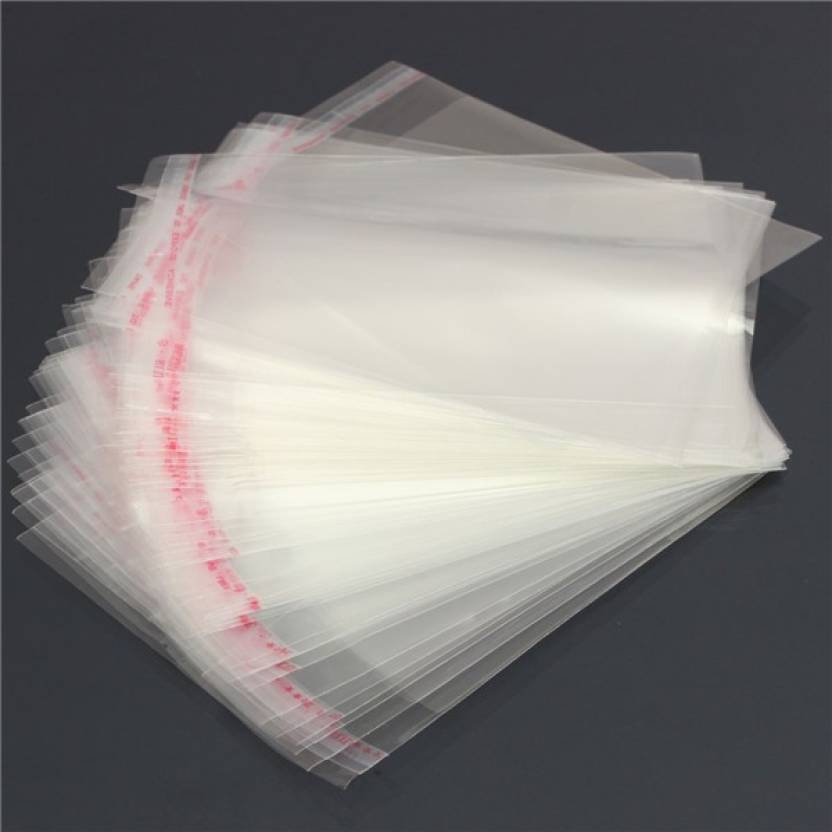 Buy WI Adhesive Plastic Poly Bag Transparent Sealable Poly Bag Packing ...