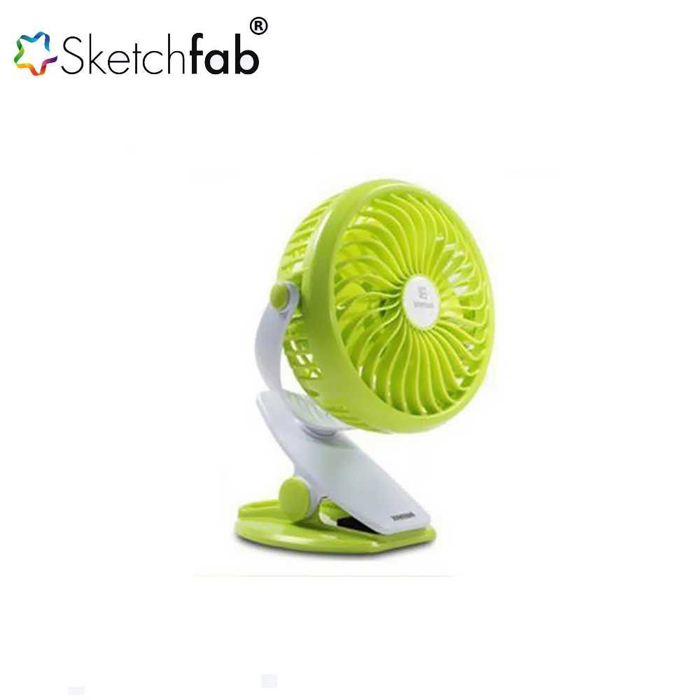 Buy Sketchfab F2 Clip Fan Rechargeable 360 Degree Rotation Usb Desk Fan ...