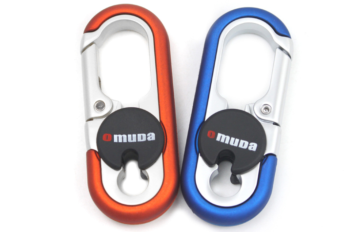 Buy Omuda 3746 Silver-Orange Metallic, Silver-Blue Metalic Locking Premium Key Chain Online ...