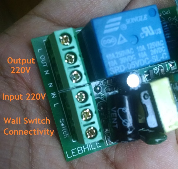Buy Wall Switch Compatible Android Bluetooth Light Relay 1 Way Wall ...
