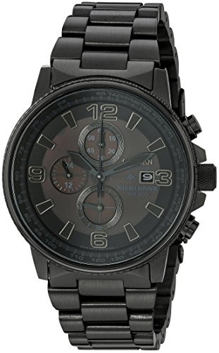 Buy Citizen Mens CA0295-58E Eco-Drive Nighthawk Stainless Steel Watch ...