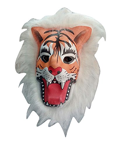 Buy Fancy Dress Lion, Tiger Mask Latex Animal Face Mask Costume Party ...