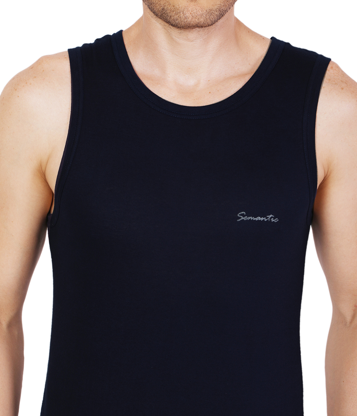 Buy Mens Navy Blue Color Gym Vest - 100% Cotton - Size S (Small) 70 to ...