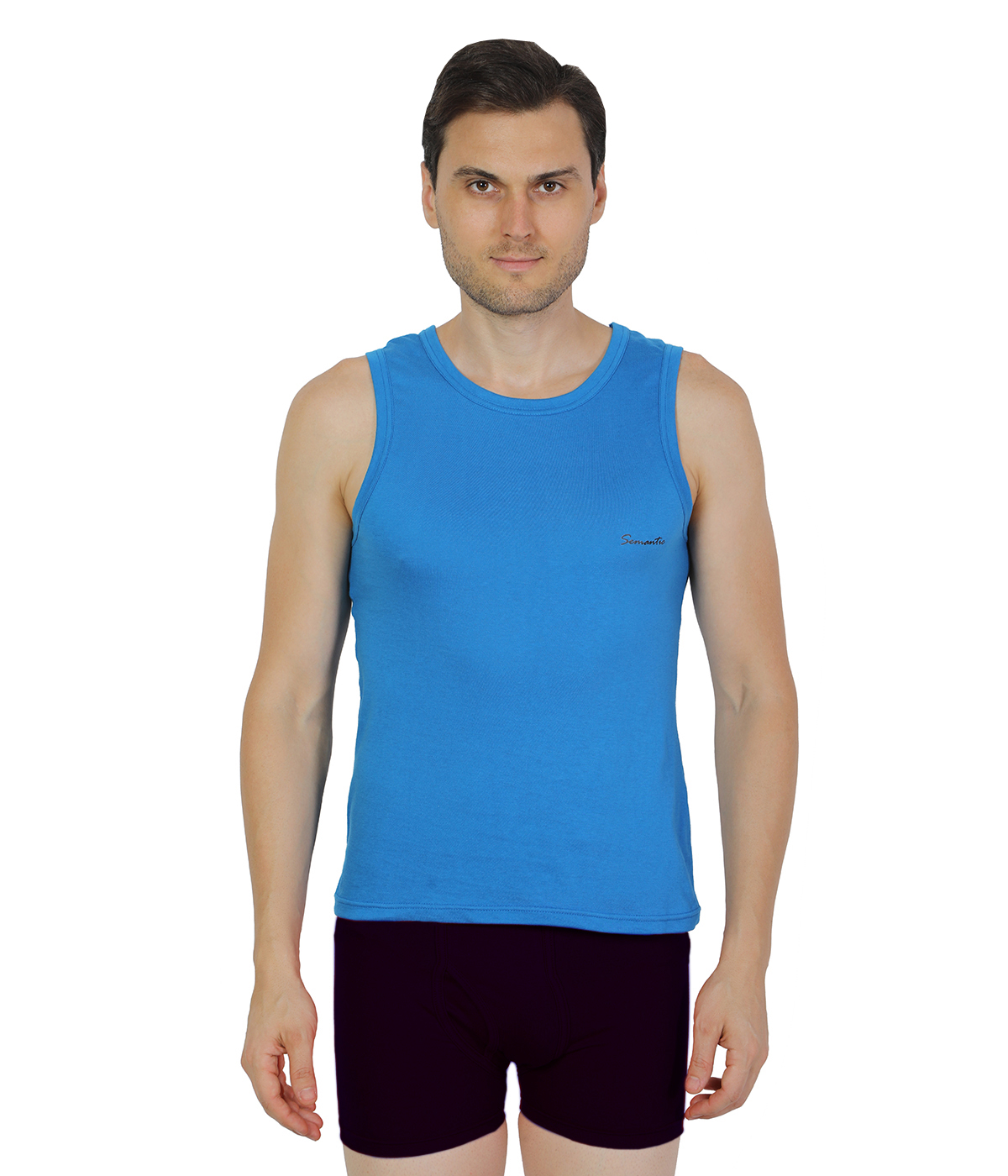 Buy Pack of 2 - Mens Black & Navy Blue Color Gym Vest - 100% Cotton ...