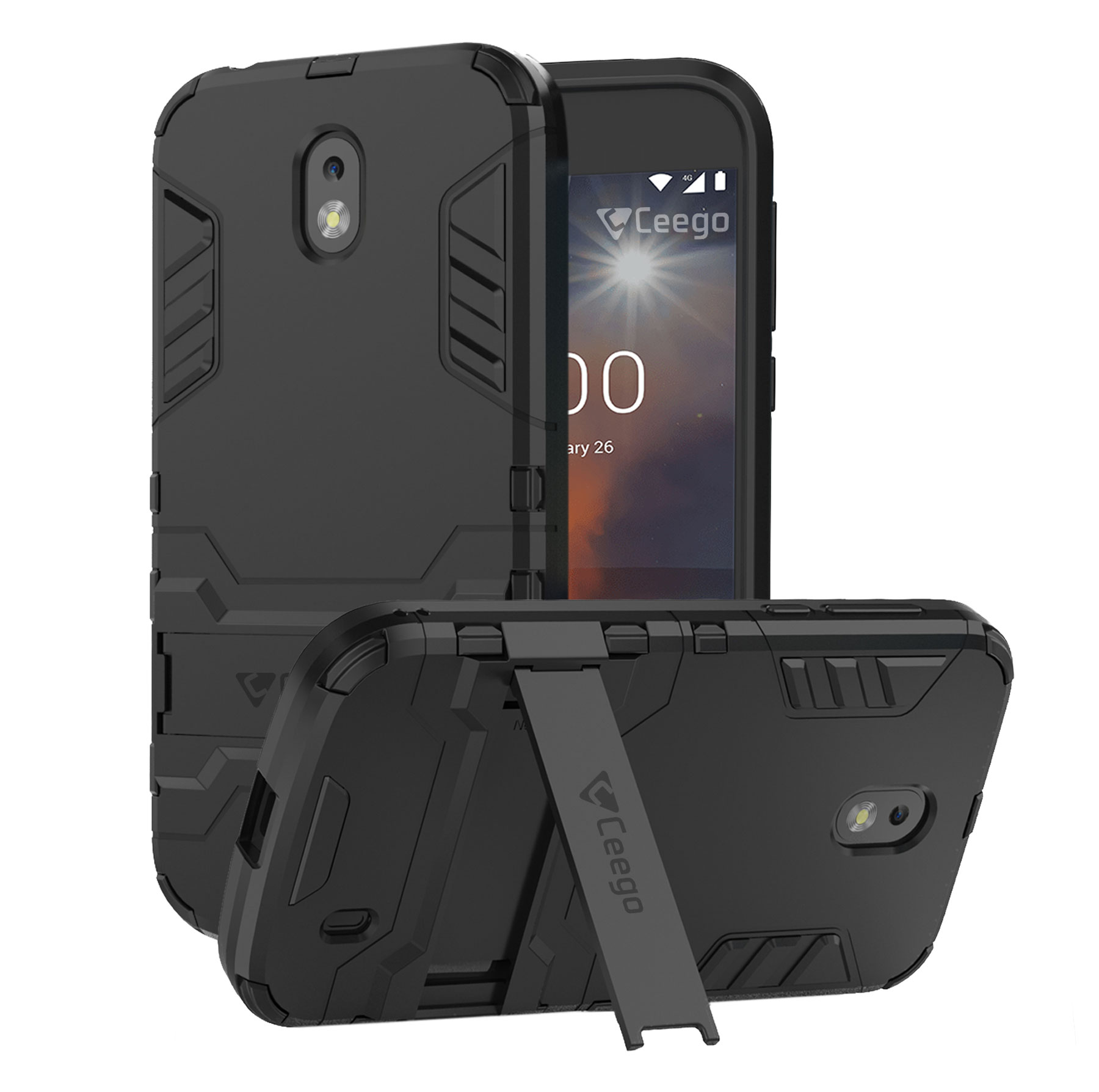 Buy Ceego Nokia 1 Cover - Stealth Defence Back Case for Nokia 1 [With ...