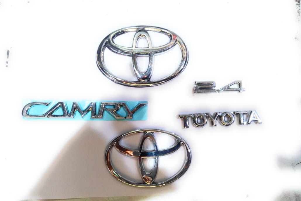 Buy LOGO TOYOTA CAMRY DECALS MONOGRAM EMBLEM CHROME family pack Online ...