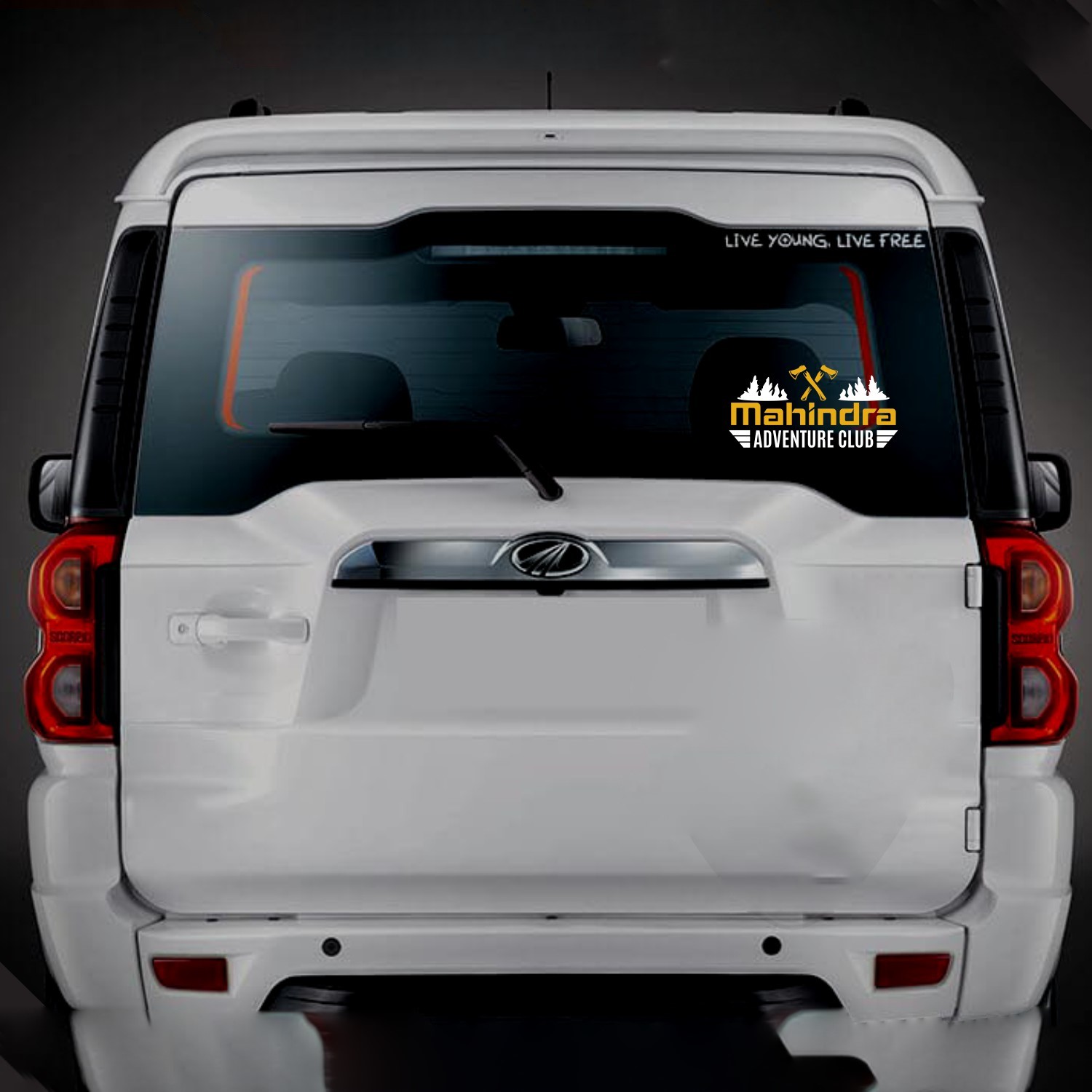 Buy Carmetics Mahindra Adventure Club Sticker For Mahindra Thar White