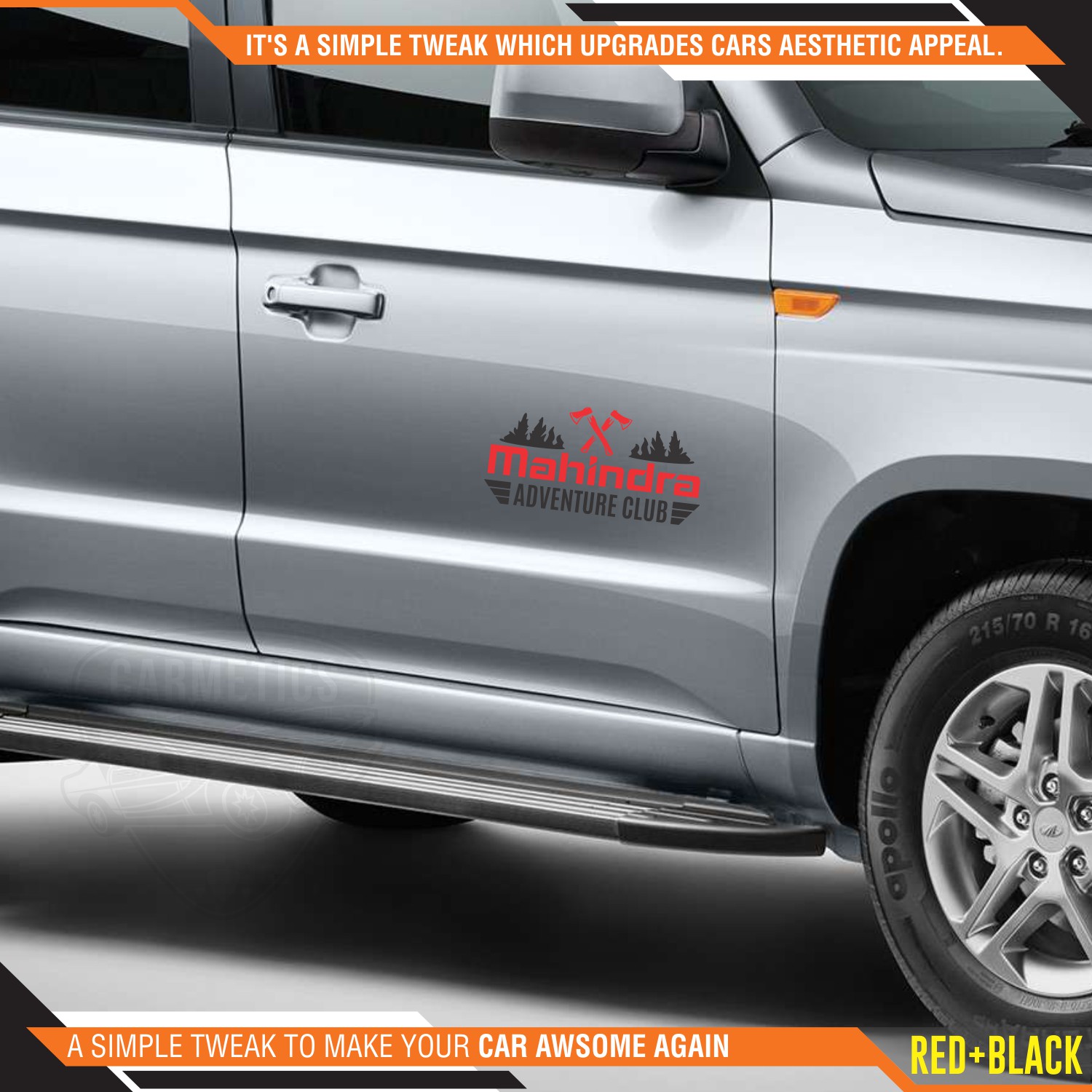 Buy Carmetics Mahindra Adventure Club Sticker For Mahindra Xuv 500