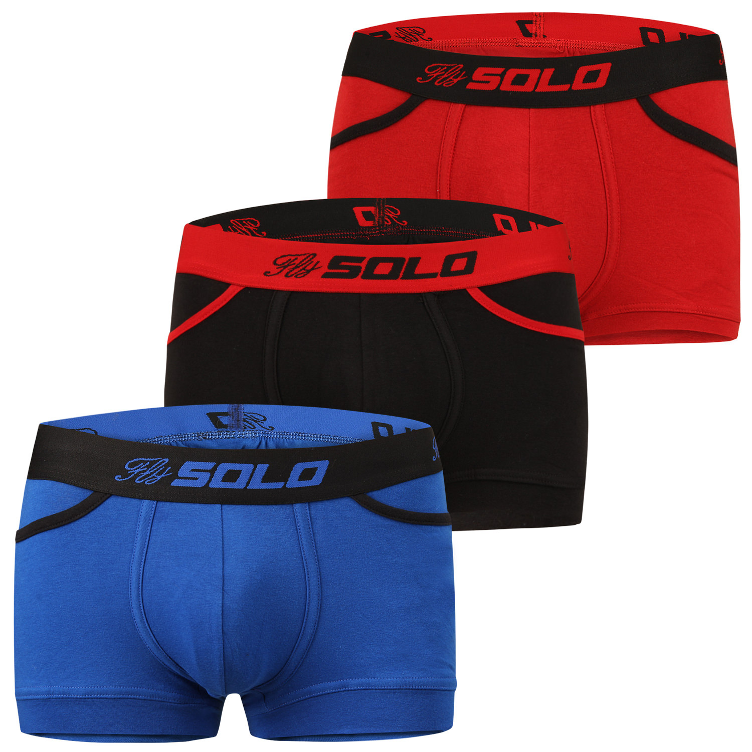Buy SOLO Men's Modern Grip Short Trunk with Pocket Cotton Stretch Ultra ...