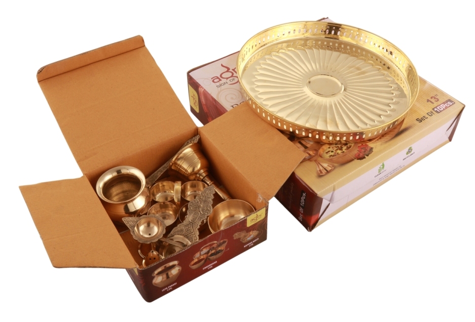 Buy AGNI 13 INCH BRASS POOJA THALI SET Online @ ₹1800 from ShopClues Buy AGNI 13 INCH BRASS POOJA THALI SET Online @ ₹1800 from ShopClues