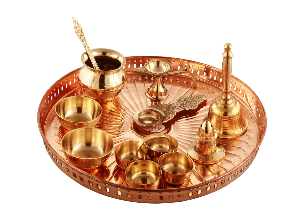 Buy AGNI 13 INCH COPPER POOJA THALI SET Online @ ₹2000 from ShopClues Buy AGNI 13 INCH COPPER POOJA THALI SET Online @ ₹2000 from ShopClues