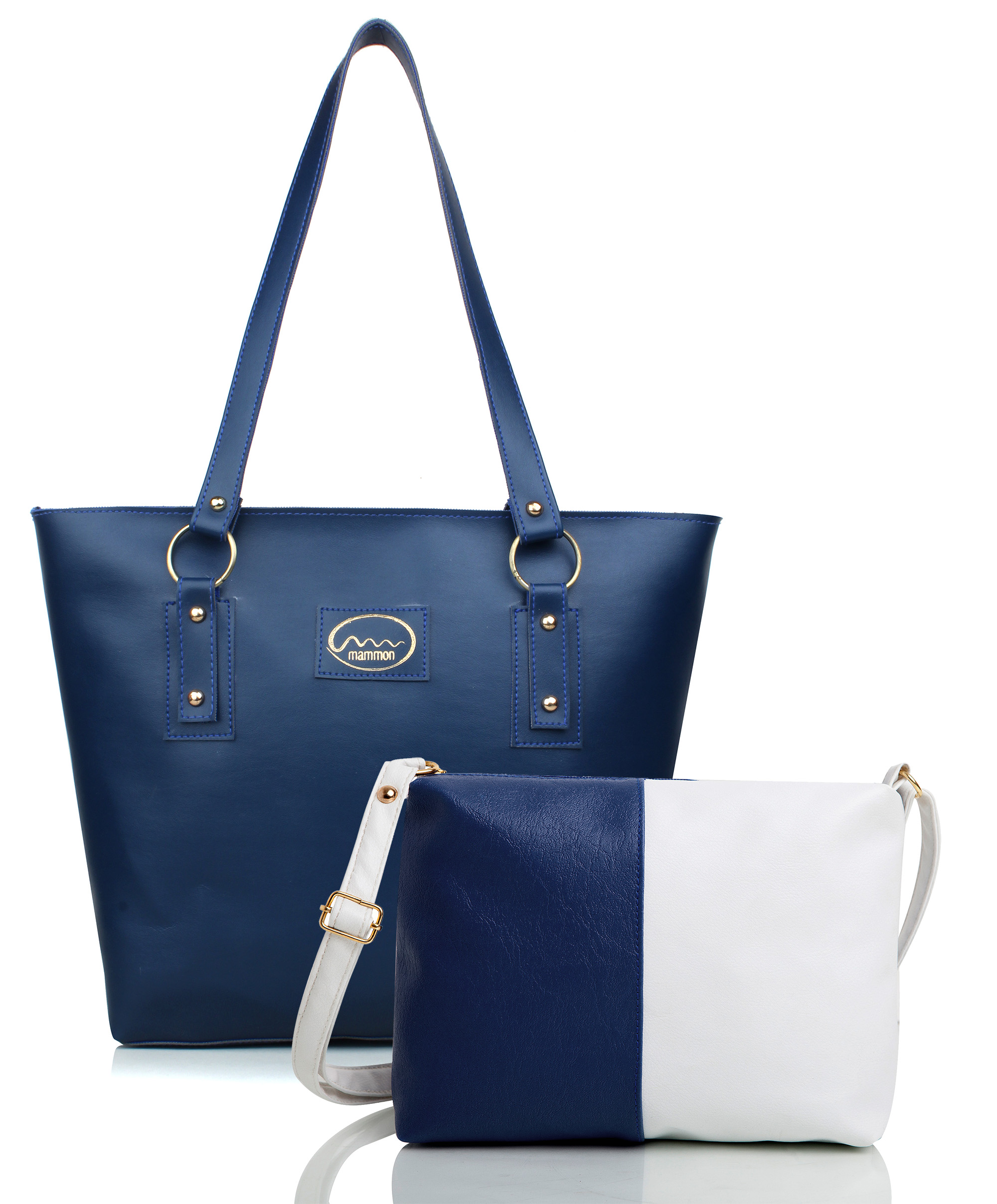 Buy Mammon Women's PU Handbag and Sling Bag Combo ( HS-combo-BW ...