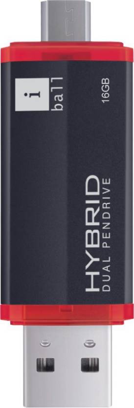 Buy Iball Hybrid Dual 16 GB Pen Drive Online @ ₹675 from ShopClues