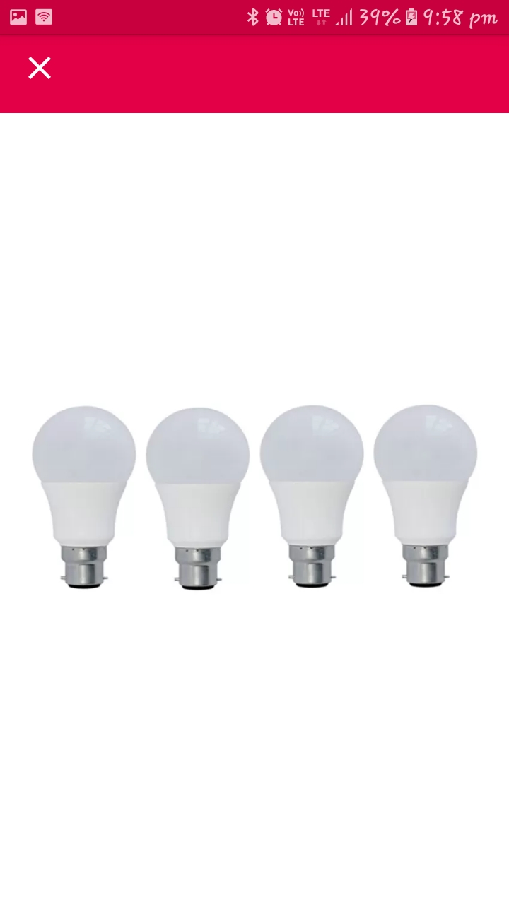 Buy LED Bulb Set Of 4 Pack- 7 Watt 9 Watt Online @ ₹399 from ShopClues