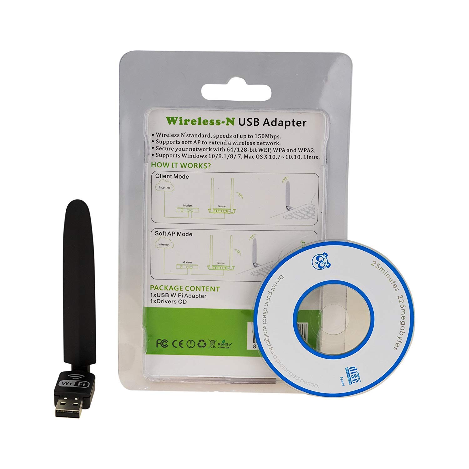 Buy ZEVORA PIXLINK LV-UW10S Wireless WiFi Dongle 150Mbps USB Adapter MT7601 Boost Signal ...