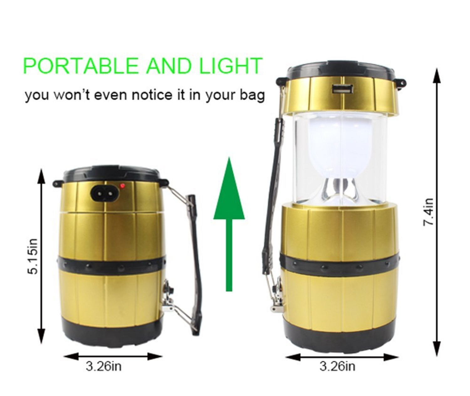 Buy Multifunctional solar Camping Lamp Lights Portable Light Lamp ...