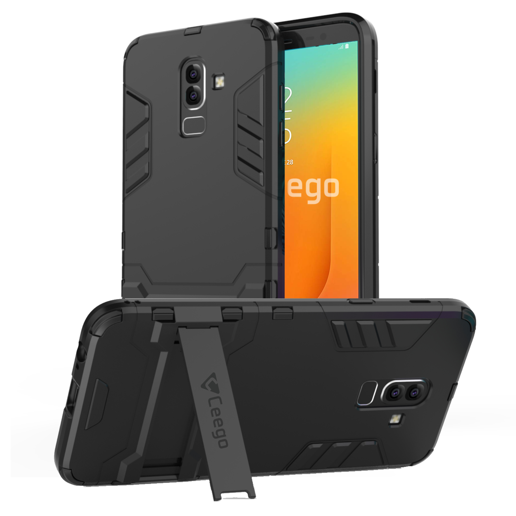 Buy Ceego Samsung Galaxy J8 2018 Cover - Stealth Defence Back Case for ...