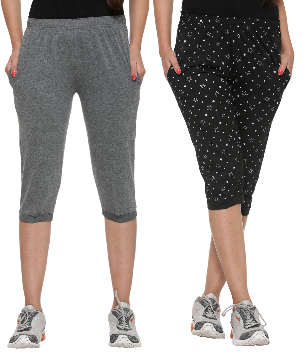 Buy Vimal-Jonney Sofia Womens Capri(Pack Of 2) Online @ ₹600 from ShopClues