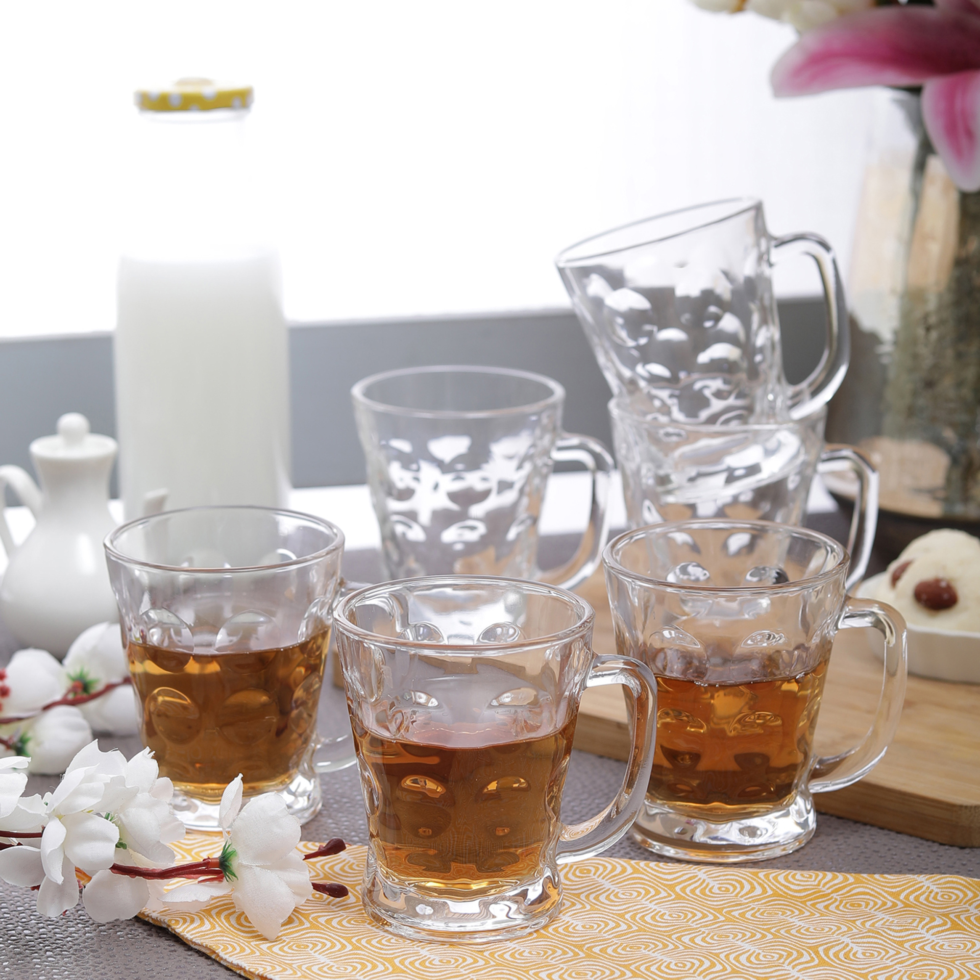 Buy Diamond Qianli Arena Tea Cups 250 Ml Set Of 6 Online ₹680 From Shopclues