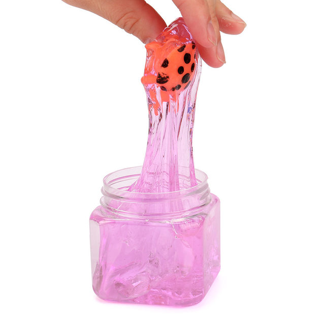 Buy EREIN New Crystal Clear Putty Slime Jelly Clay with Animal Figures ...