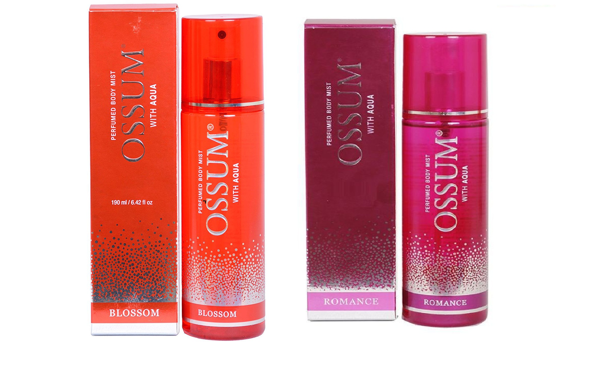 Buy Ossum Perfume Body Mist(BLOSSOM)+(ROMANCE), 115ML each (pack of 2 ...