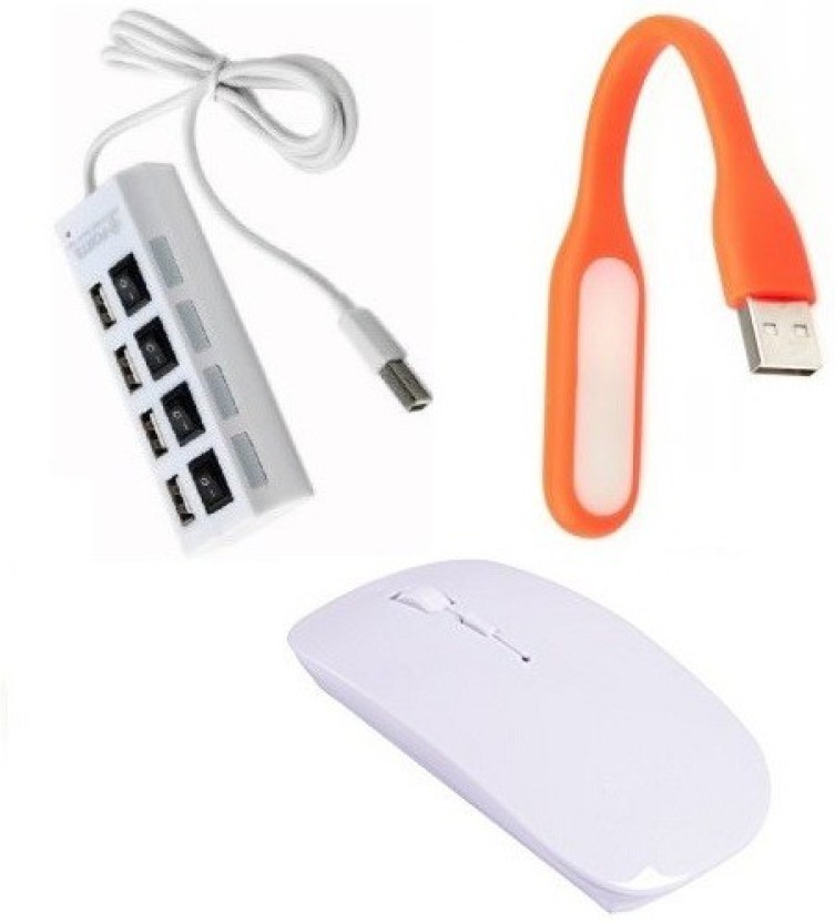 Buy durReey Set of Multi connectivity USB Hub, Wireless mouse with Mini ...