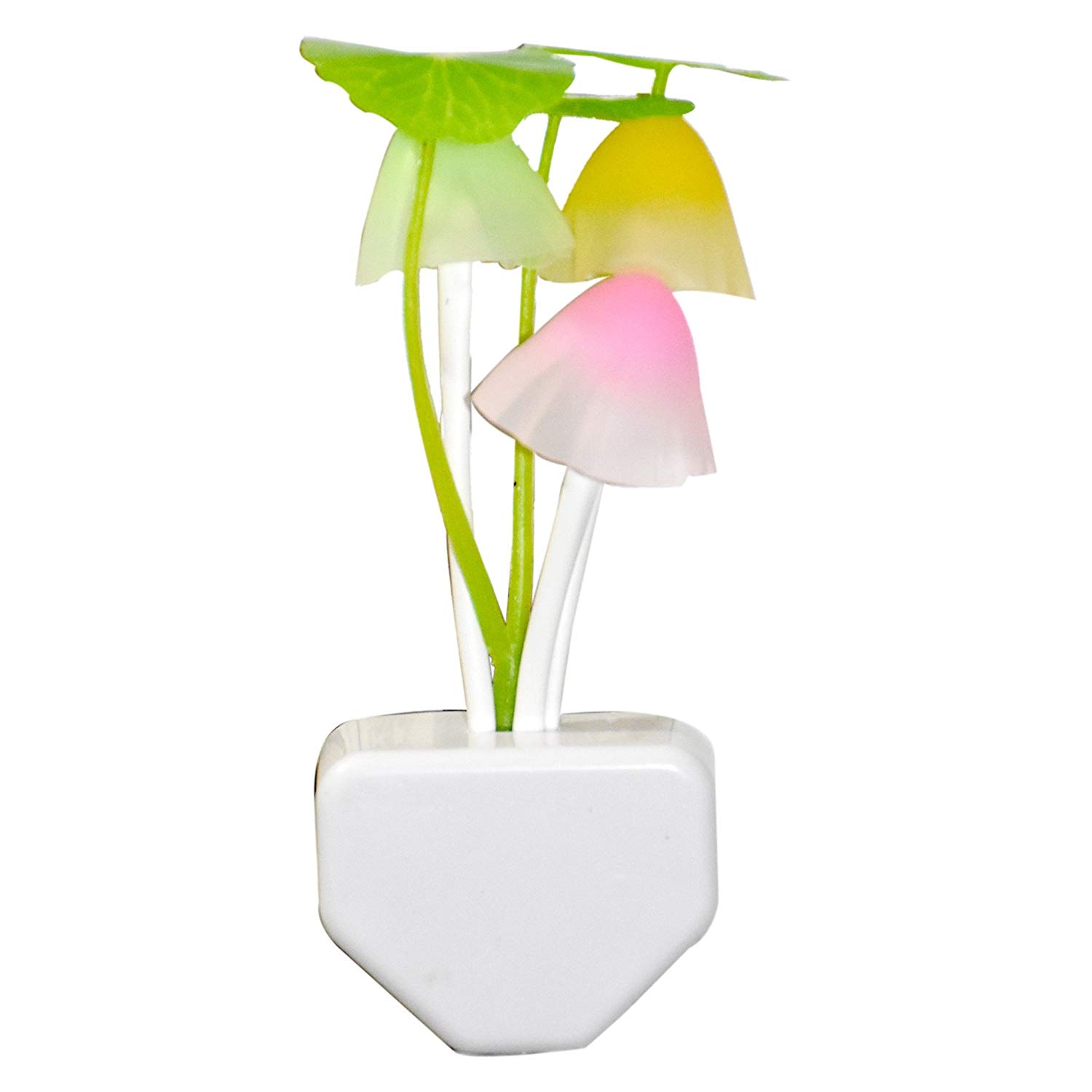 Buy Electric White Plastic Mushroom Shape Night Lamp With Bulb Attached ...
