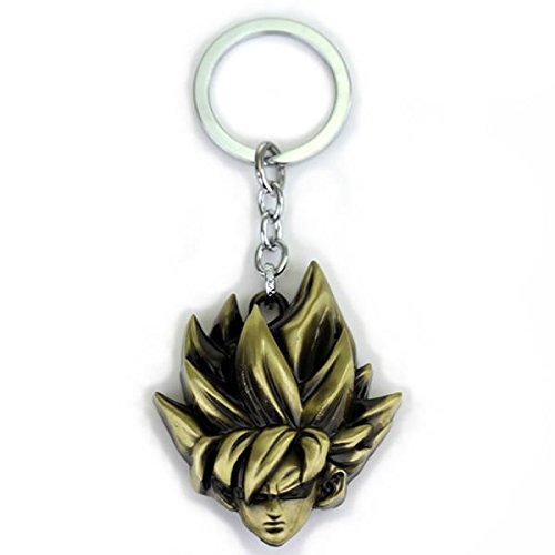 Buy Goku Head Metal Thick Key Chain , Superhero Dragon Ball Z Keychain ...