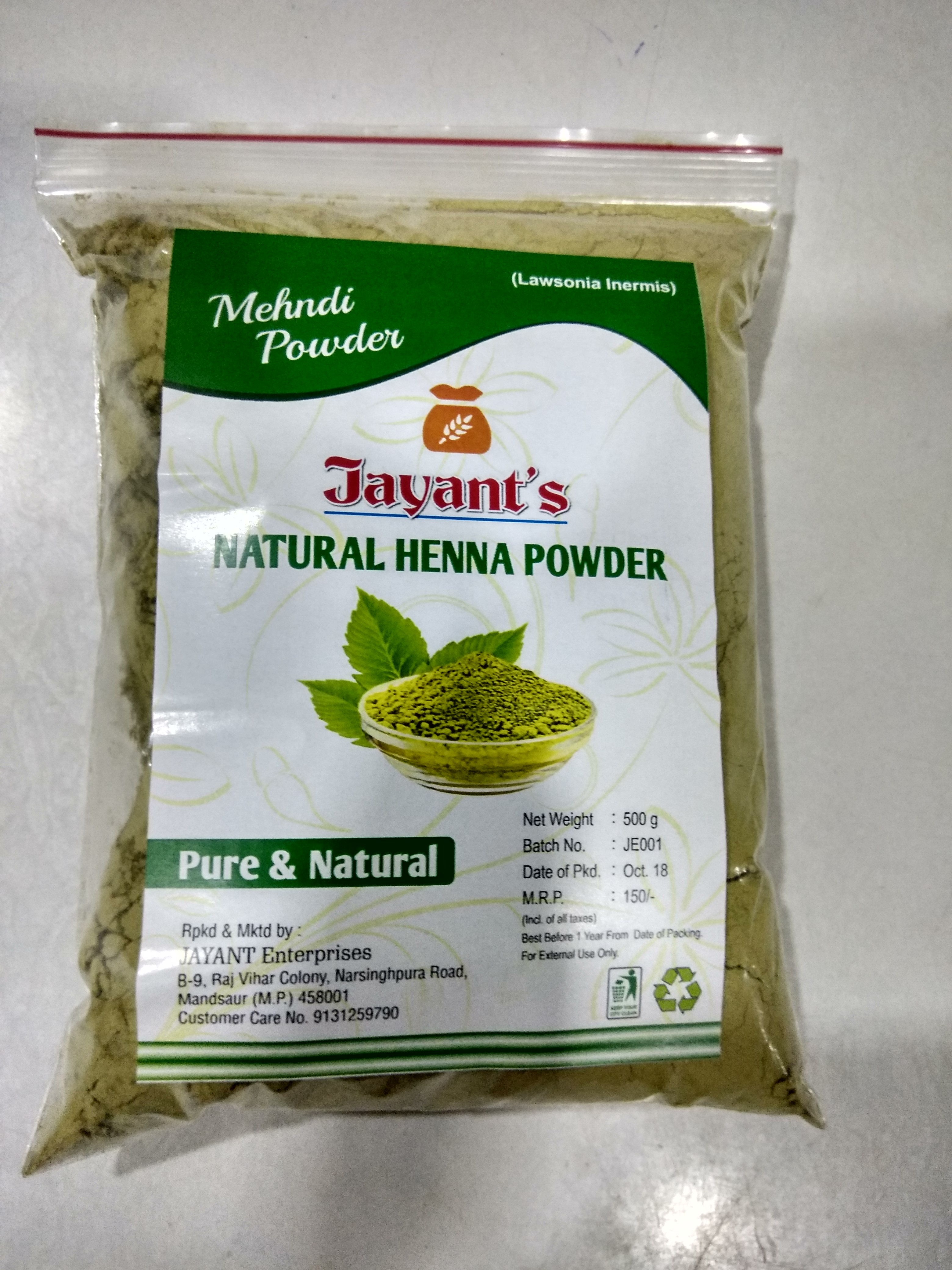 Buy Mehndi Powder 500 Gram Online @ ₹85 from ShopClues