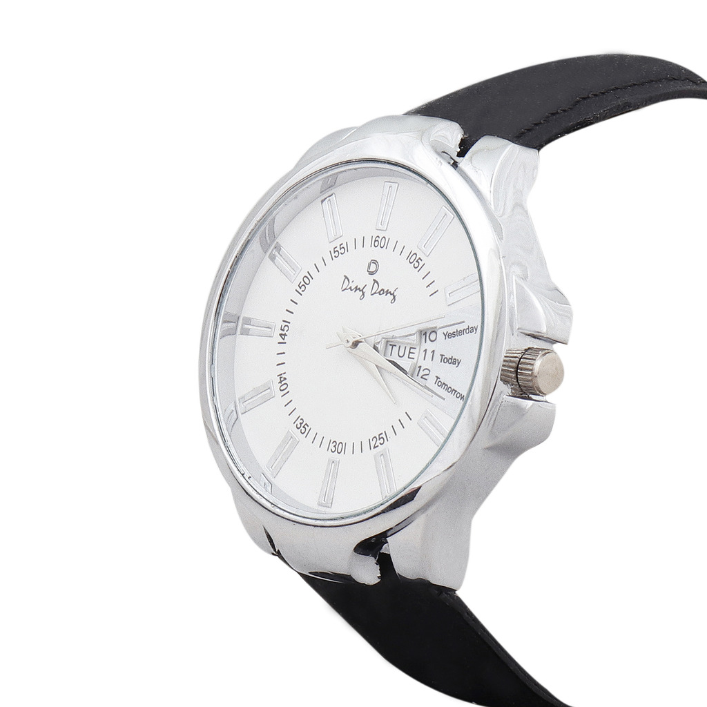 Buy Ding Dong Analogue Day & Date White Dial Men's Watch-Max White-06 ...