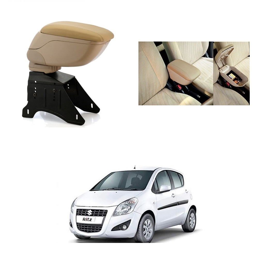 Buy KunjZone Premium Quality Car Arm Rest Console Beige for Maruti ...
