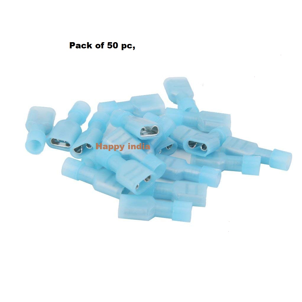 Buy Thimble Female Spade Insulated Electrical Crimp Wire Connector ...