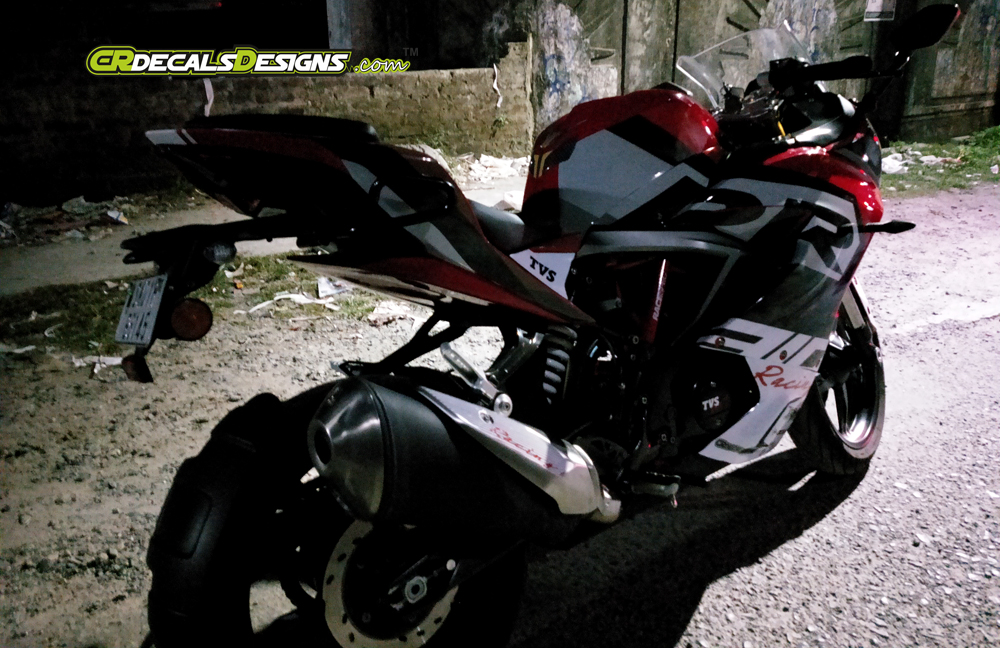Buy CR Decals TVS APACHE RR310 Custom Decals/ Stickers/ Wrap RACE KIT-1 ...