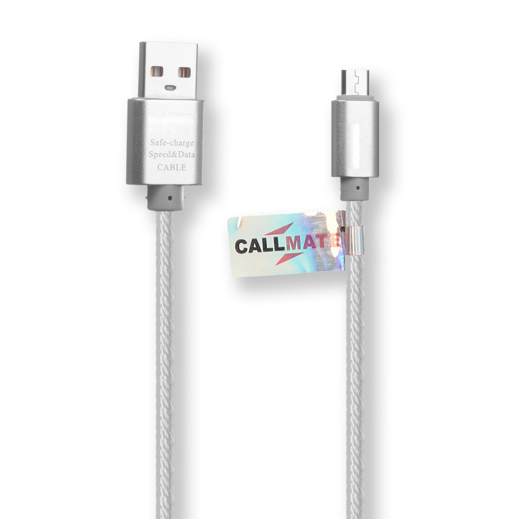 Buy Callmate SZN01 Fabric 2.1 Amp Micro Usb Data Charging Cable Set of ...