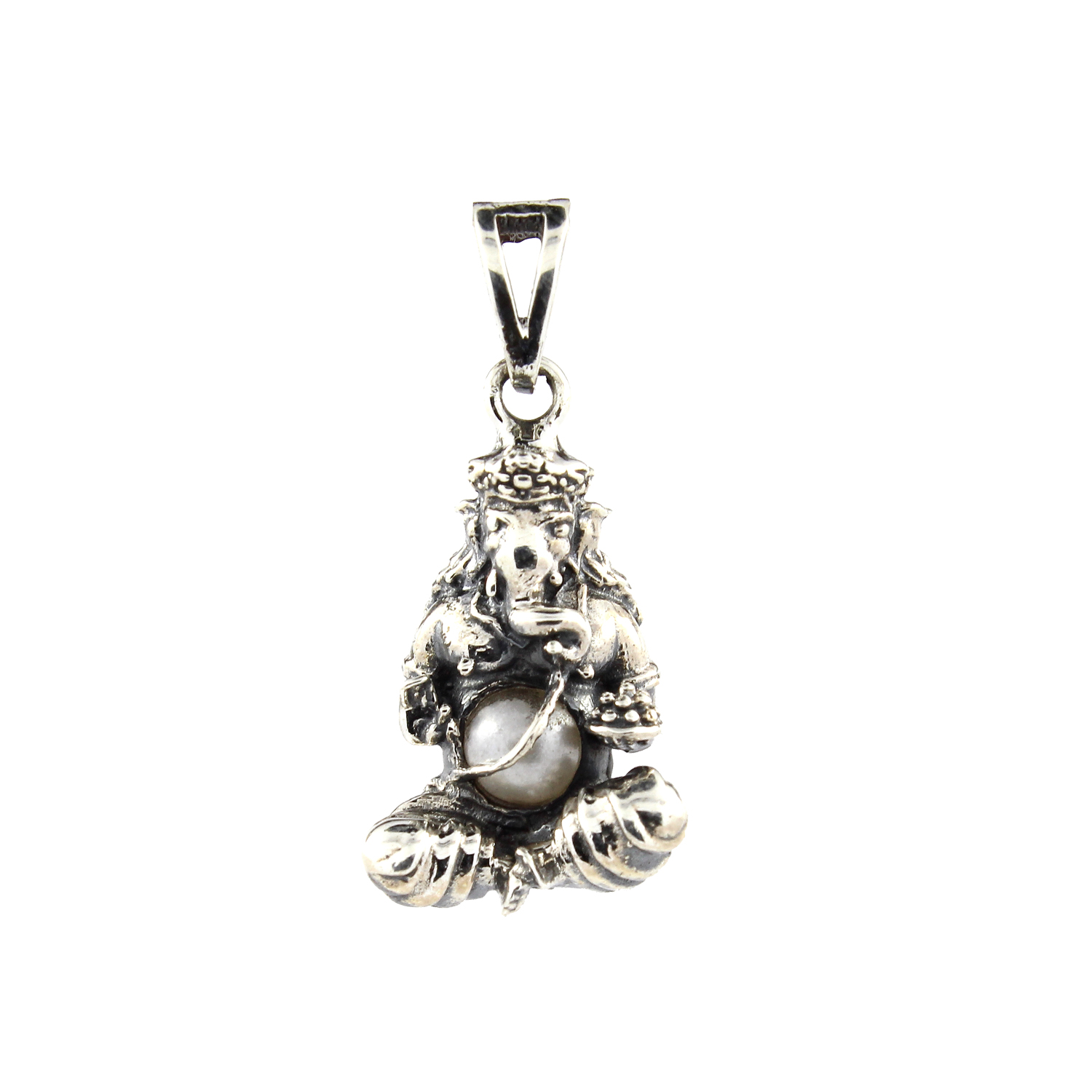Buy Be You Mesmerizing Ganesh ji Oxidised Plated Sterling Silver Locket ...