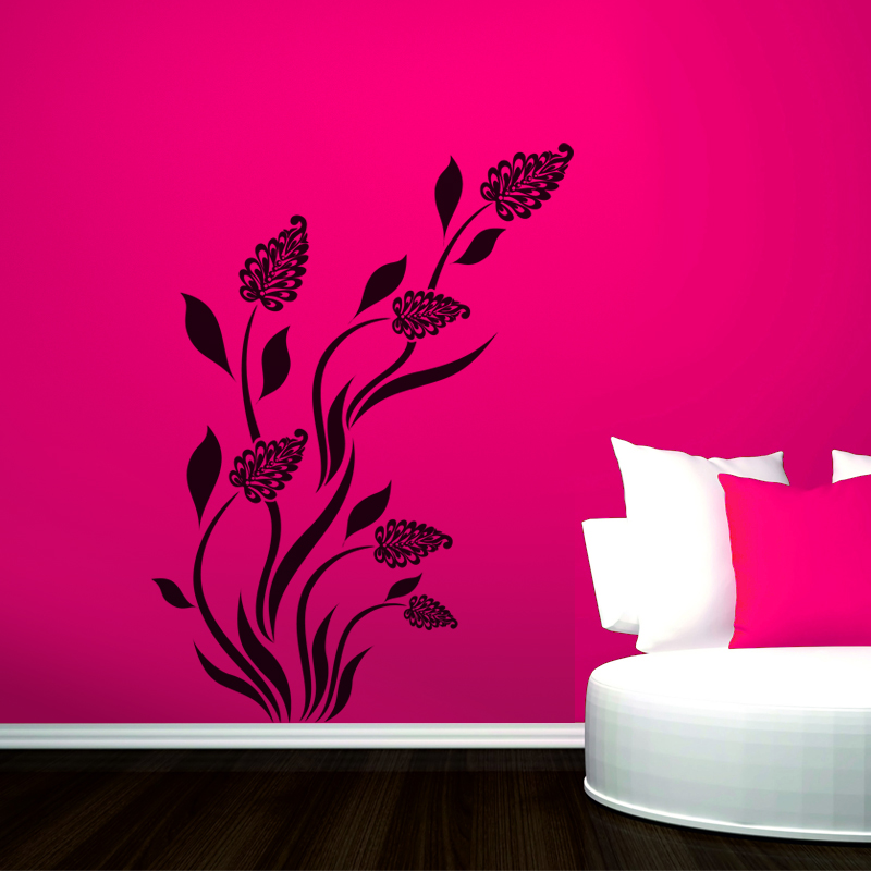 Buy Grass Flowers Wall Decal Small Online @ ₹390 from ShopClues