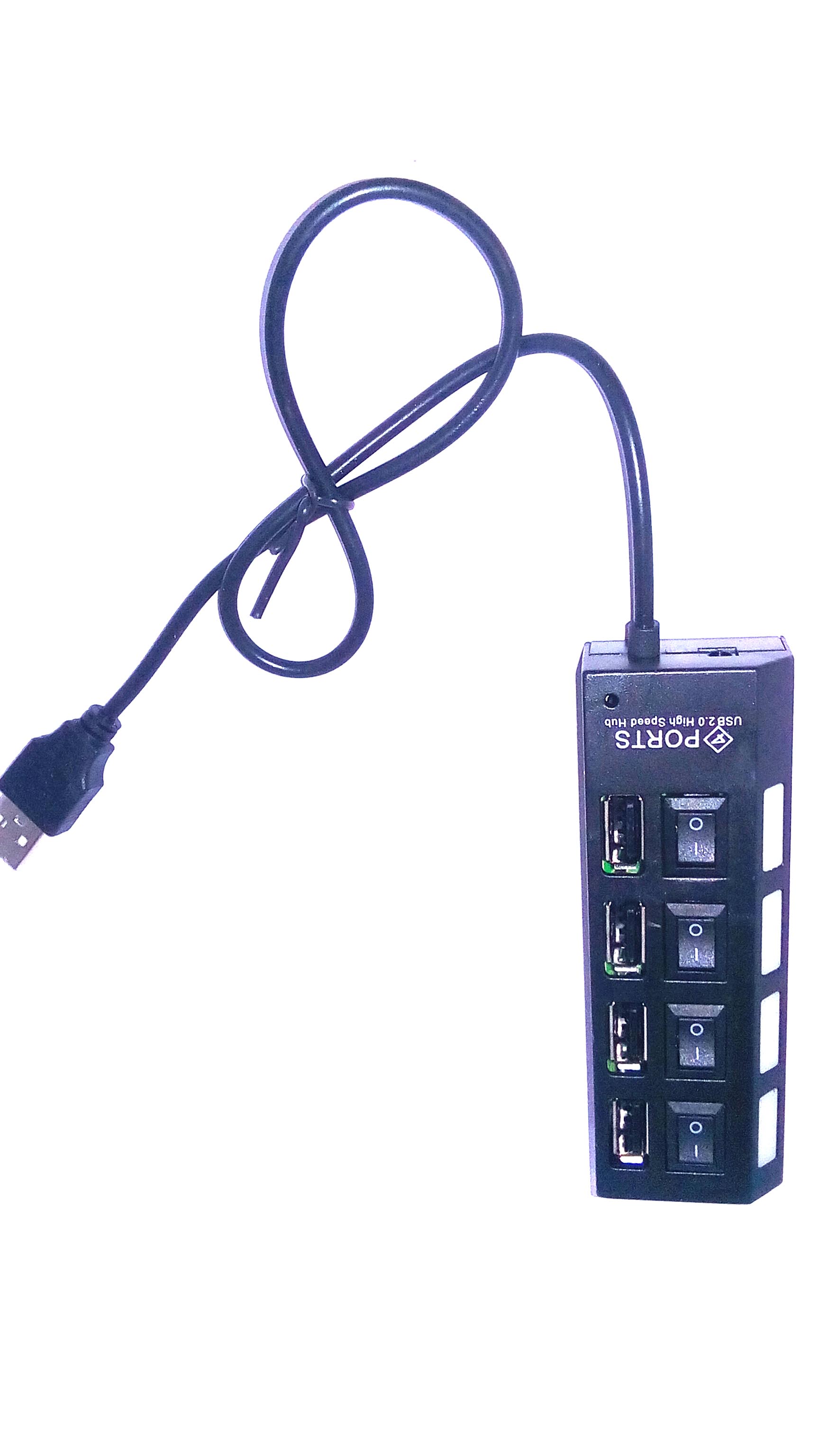 Buy rAnon High Speeded Portable 4 Port USB Hub with LED and Button ...